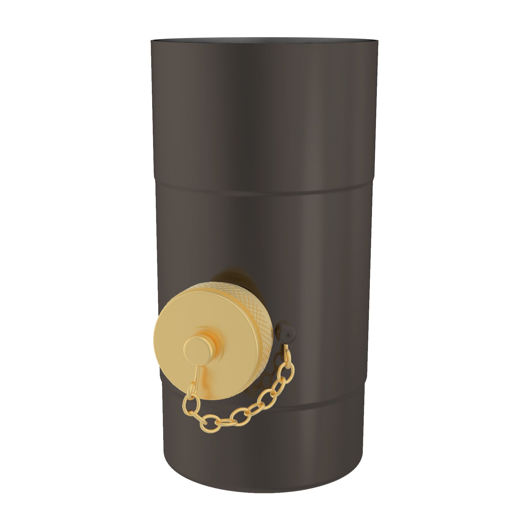 BROWN Coated Steel Water Collector - 80mm | Rainelements