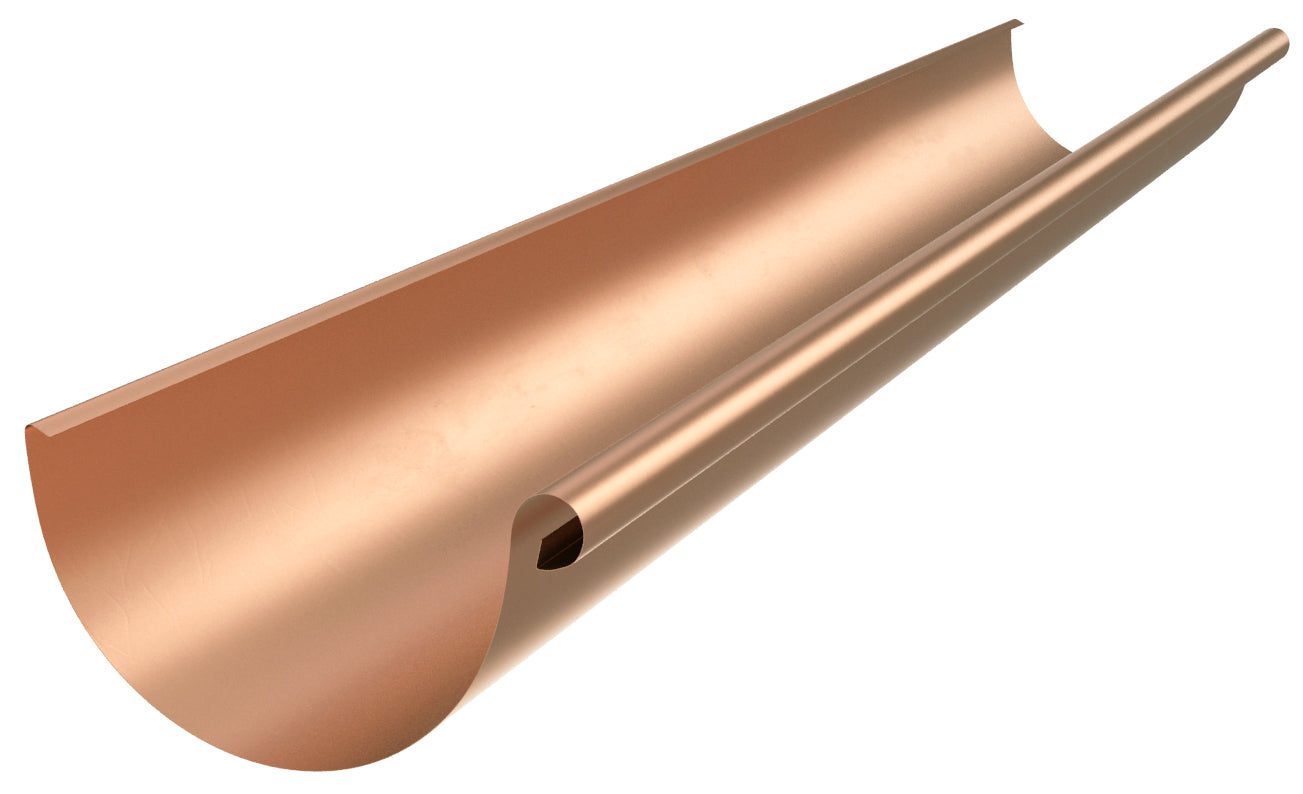 Copper 333mm Eavestrough 3m lengths | Rainelements